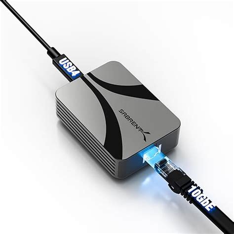 Sabrent Usb4 To 10 Gigabit Ethernet Adapter Usb C To