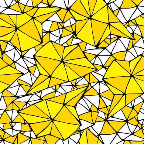 Premium Vector Linear Doodle Triangle Seamless Pattern Hand Drawn