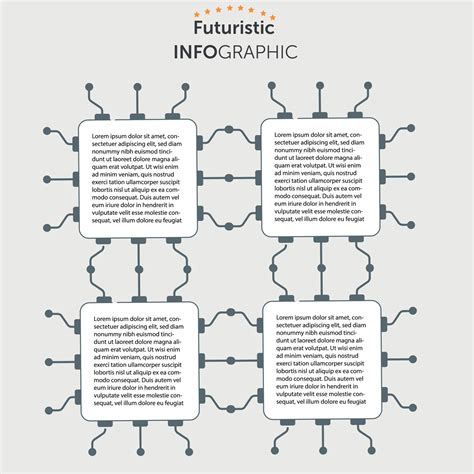 Artificial Intelligence Infographic 4 Options Diagram Machine Digital Knowledge Deep Learning