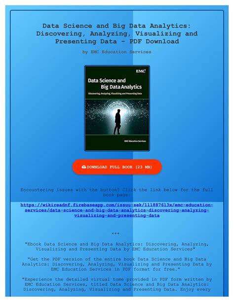 Ebook Data Science And Big Data Analytics Discovering Analyzing