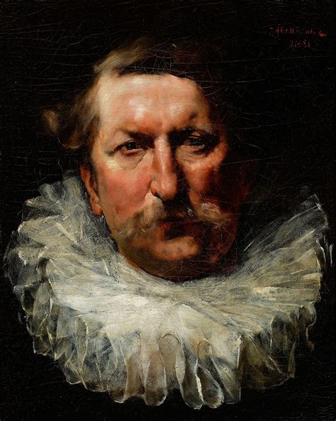 Portrait Of A Man In A Frill By Artvee