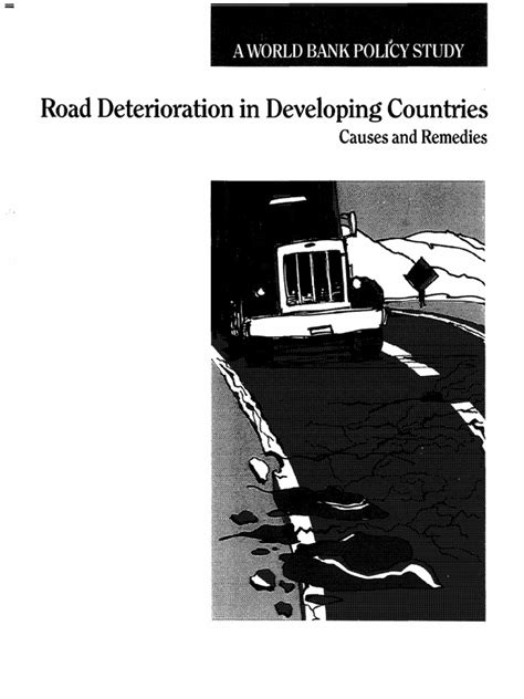 Road Deterioration In Developing Countries Pdf Road Road Surface