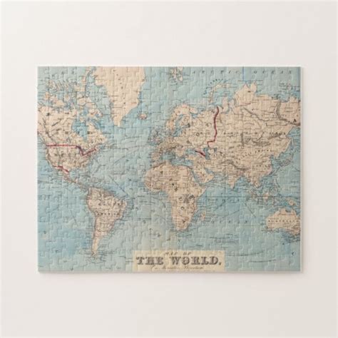 Map Of The World On Mercators Projection Jigsaw Puzzle