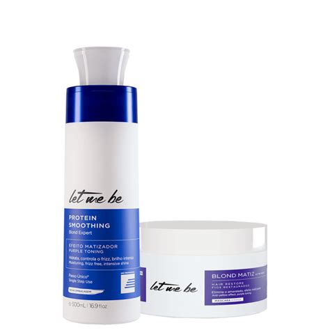 Kit Blond Protein Matizadora 500ml Blond Matiz Btx Ultra Mask 250g