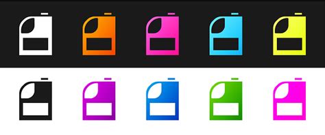 흑백 배경에서 격리된 모터 머신 오일 아이콘용 캐니스터 설정 오일 갤런 오일 변경 서비스 및 수리 엔진 오일 기호 벡터 일러스트레이션 0명에 대한 스톡 벡터 아트 및 기타