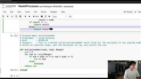 python week 6 youtube