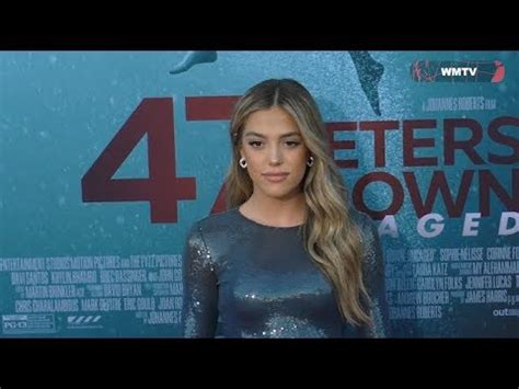 Sistine Stallone Arrives At 47 Meters Down Uncaged Film Premiere