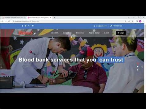 Blood Bank and Donor Management System using PHP and MYSQL Видео