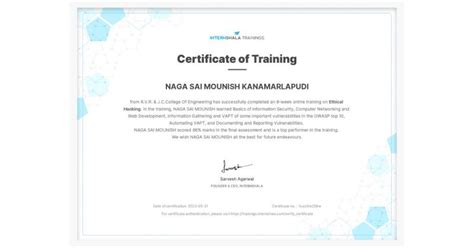 mounish kanamarlapudi on linkedin successfully completed the ethical