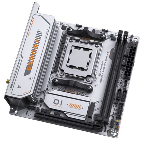 Материнська плата Am5 Maxsun Esport B650itx Wifi Ice B650 2xddr5 Int Video Cpu 2xsata3