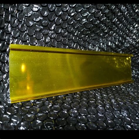 Jual Papan Nama Ruang Model 2 Slide Geser Acrylic And Alumunium Gold
