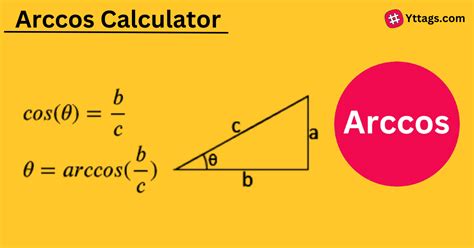 Inverse Cosine Calculator Calculate Arccos Yttags