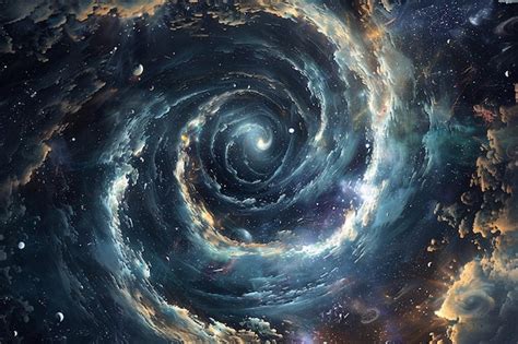Premium Photo Spacetime Vortex Connecting Diverse Planets Octane
