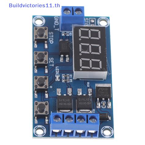 Buildvictories DC V Dual MOS LED Digital Time Delay รเลยสวทชโมดลแผงวงจร TH Shopee