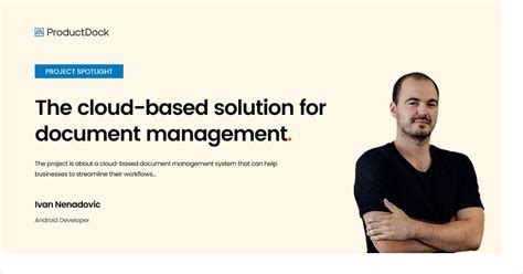 The Cloud Based Solution For Document Management Productdock