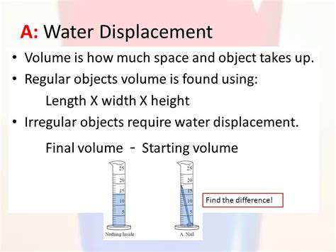 Water Displacement