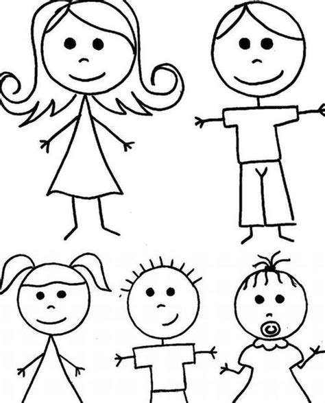 简笔画儿童人物作品可打印简单的方法（汇总12张） 简笔画图片大全