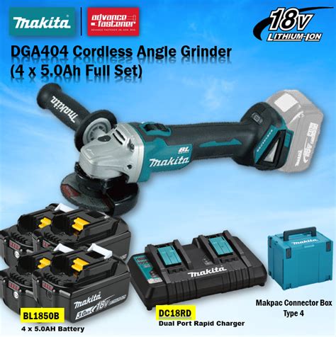 Makita Dga404 18v Cordless Angle Grinder 100mm 4 Lazada