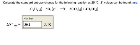 Solved Calculate The Standard Entropy Change For The Chegg