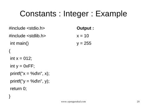 Opengurukul Language C Programming