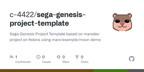 GitHub C 4422 Sega Genesis Project Template Sega Genesis Project