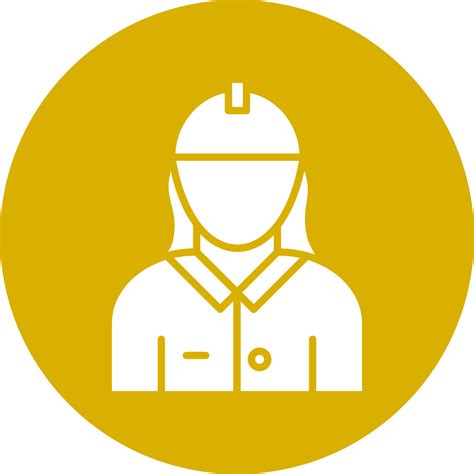 Female Engineer Vector Icon Style 22200623 Vector Art At Vecteezy