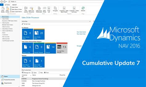 cumulative update 7 microsoft dynamics nav 2016