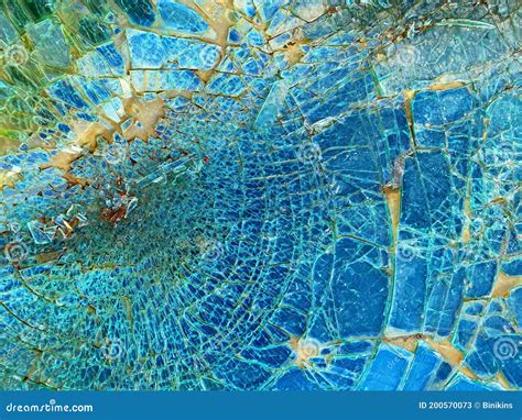 Broken Windshield Texture From An Abandoned Car Stock Image Image Of