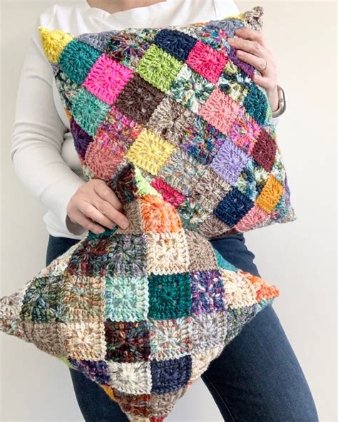 8 Easy Crochet Square Pillow Cover Patterns This Is Crochet