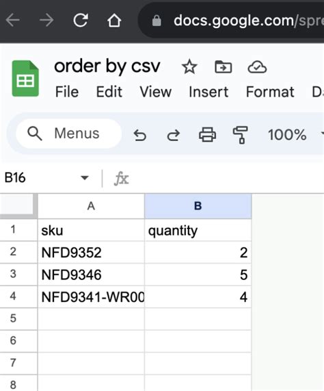 Order By Csv Nfd