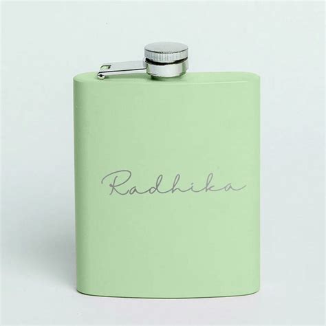 Custom Pink Girly Hip Flask Engraved Name Nutcase India