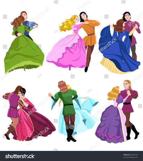 Princess Dance Stock Vector Royalty Free 30332107 Shutterstock