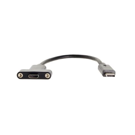 Usb 3 1 Type C Male To Female High Quality Panel Mount Cable Coolgear