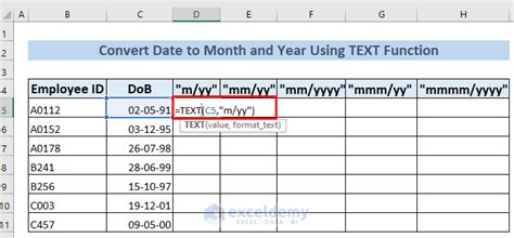 How To Convert Date To Month And Year In Excel 4 Ways Exceldemy