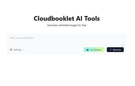 Cloudbooklet Ai Ai Image Generator And Ai Tools Directory Alternativeto