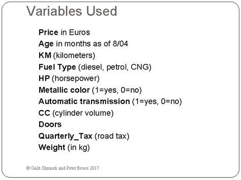 Chapter 6 Multiple Linear Regression Data Mining For