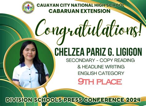 𝗖𝗢 Cauayan City National High School Cabaruan Extension
