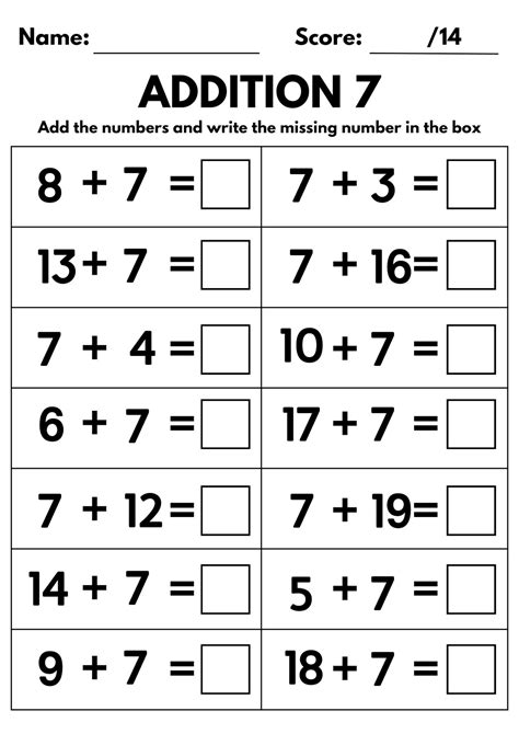 60 Printable Addition Fill In The Blanks Worksheets Numbers 1 20 For Kindergarten 1st Grade