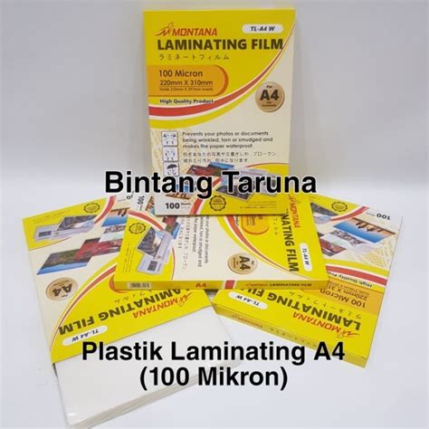 Jual 33 Brands Festival Laminating Film Secure A4 Plastik Laminating
