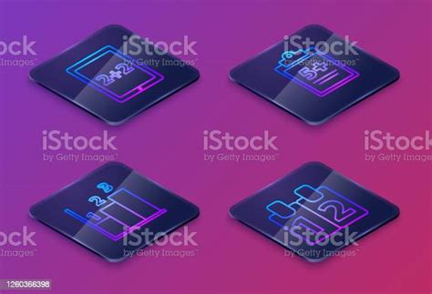 Set Isometric Line Calculation Graph Schedule Chart Diagram Mathematics