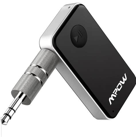 Mpow Bluetooth Receiver Streambot Mini Bluetooth Car Aux Adapter 10hrs Hands Free Car Kits