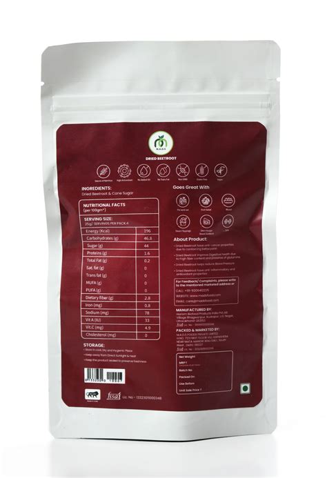 Dried Beetroot Mads Food