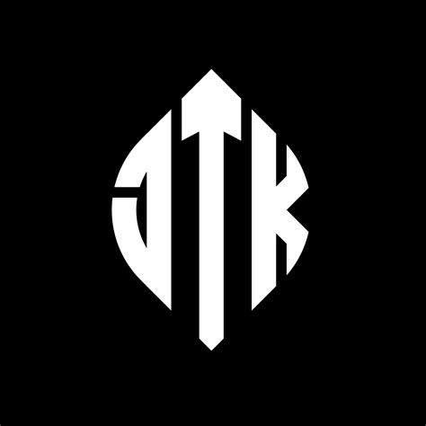 Jtk Circle Letter Logo Design With Circle And Ellipse Shape Jtk