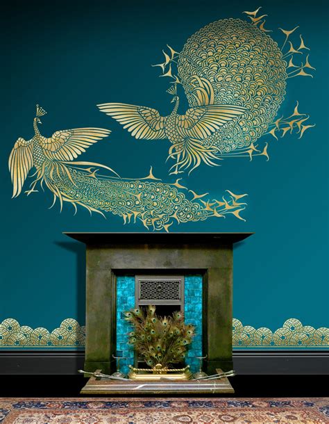 Wp5 Peacock Border Stencil Library