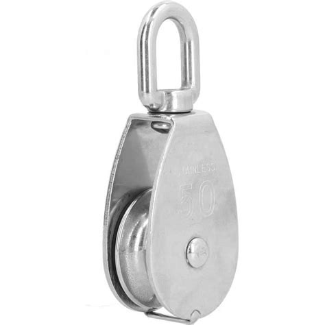 Poulie De Corde De Levage 50Mm 316 Poulie En Acier Inoxydable Tournant