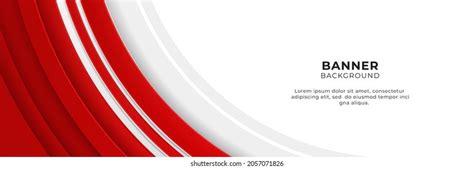 Abstract Red Banner Background Design Template Stock Vector Royalty