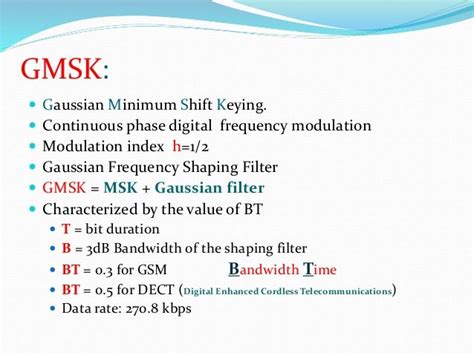 Gmsk With Gsm