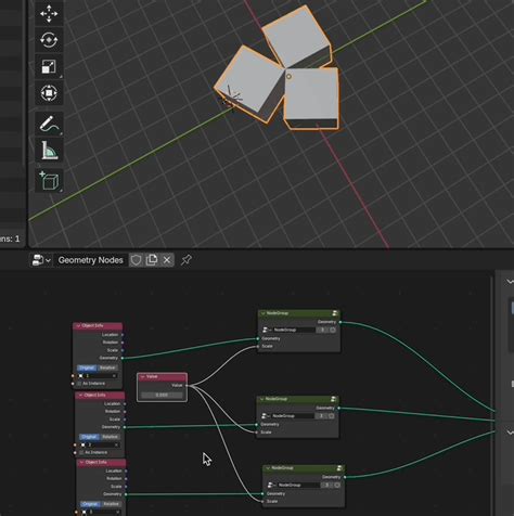 how to move objects away from each other scale the distance in geometry nodes blender stack
