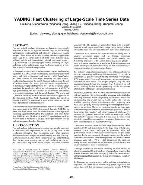 pdf yading fast clustering of large scale time series data