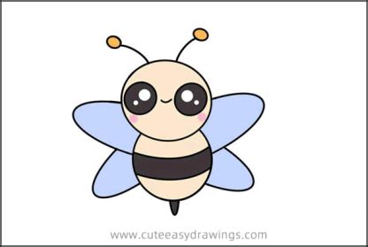 Cartoon Bee Drawing Realistic Drawing Skill
